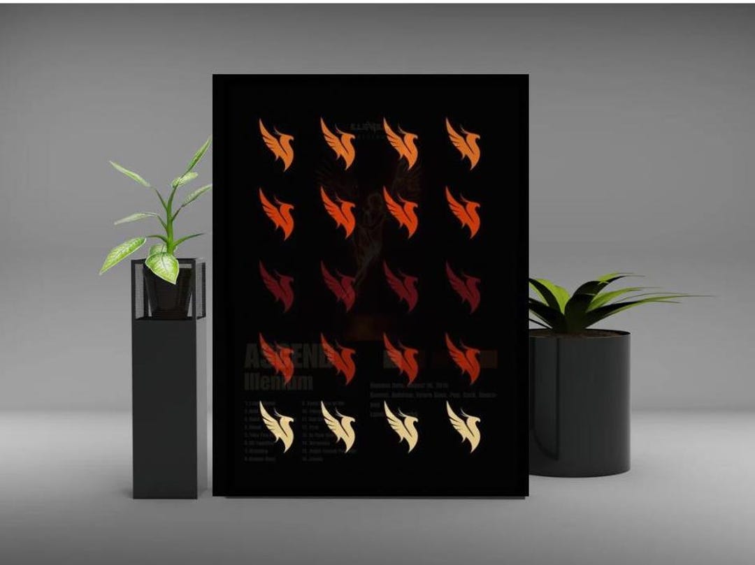 Illenium Inspired Wall Art Poster Print, DJ, EDM, Phoenix, Gifts for ...