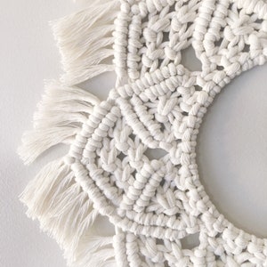 New Macrame Mandala Natural Color - Etsy