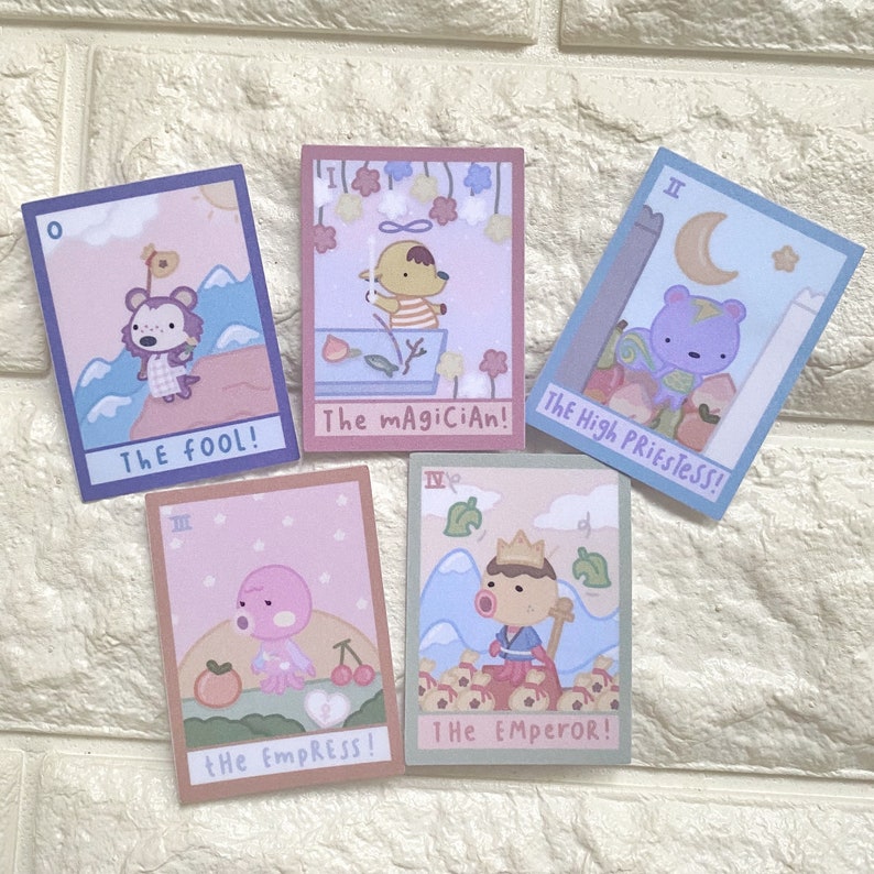 Animal Crossing Tarot Cards Sticker BLINDBOX - Etsy