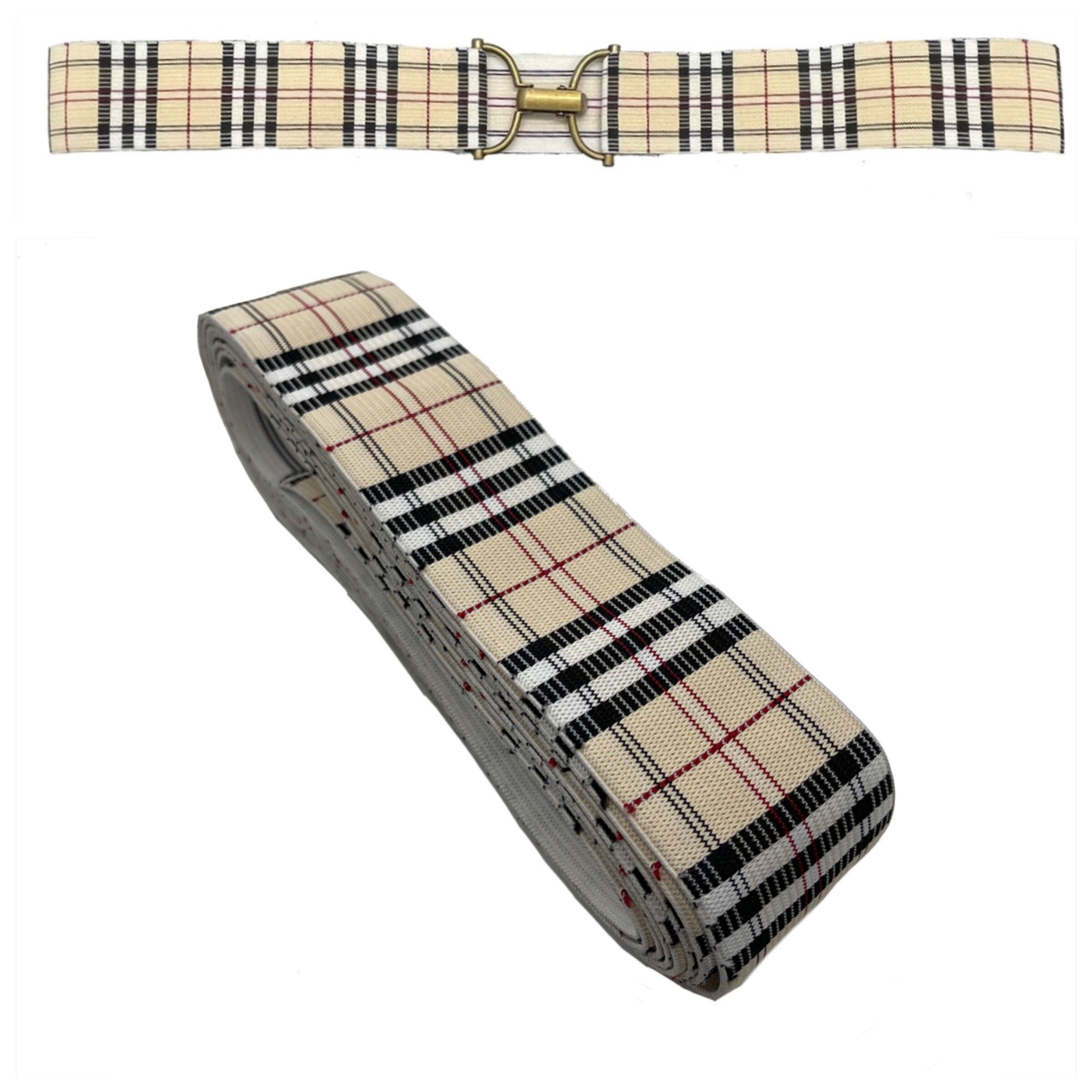 Cream/red//black Like Baker Plaid 1.5” - Custom Equestrian Elastic ...