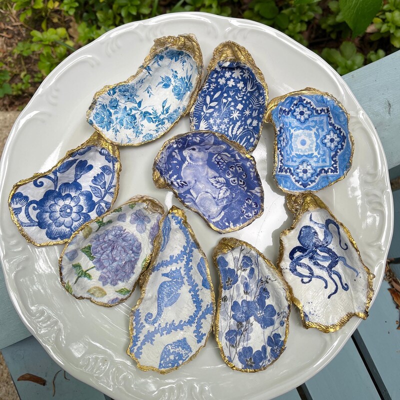 Oyster Shell Jewelry Dish - Etsy