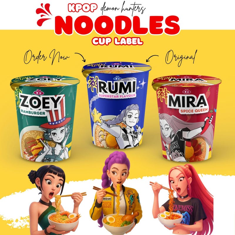 Huntrix Ramen Cups - Etsy