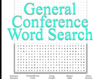 General Conference Word Search Puzzle Game - Downloadable to Print at ...