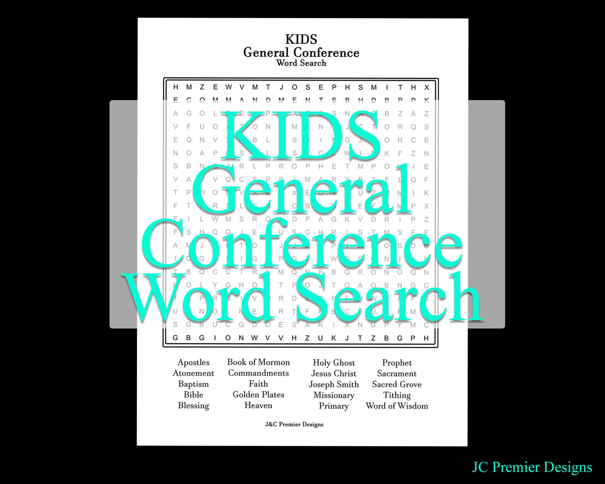 2024 KIDS General Conference Word Search Puzzle Game Downloadable to ...