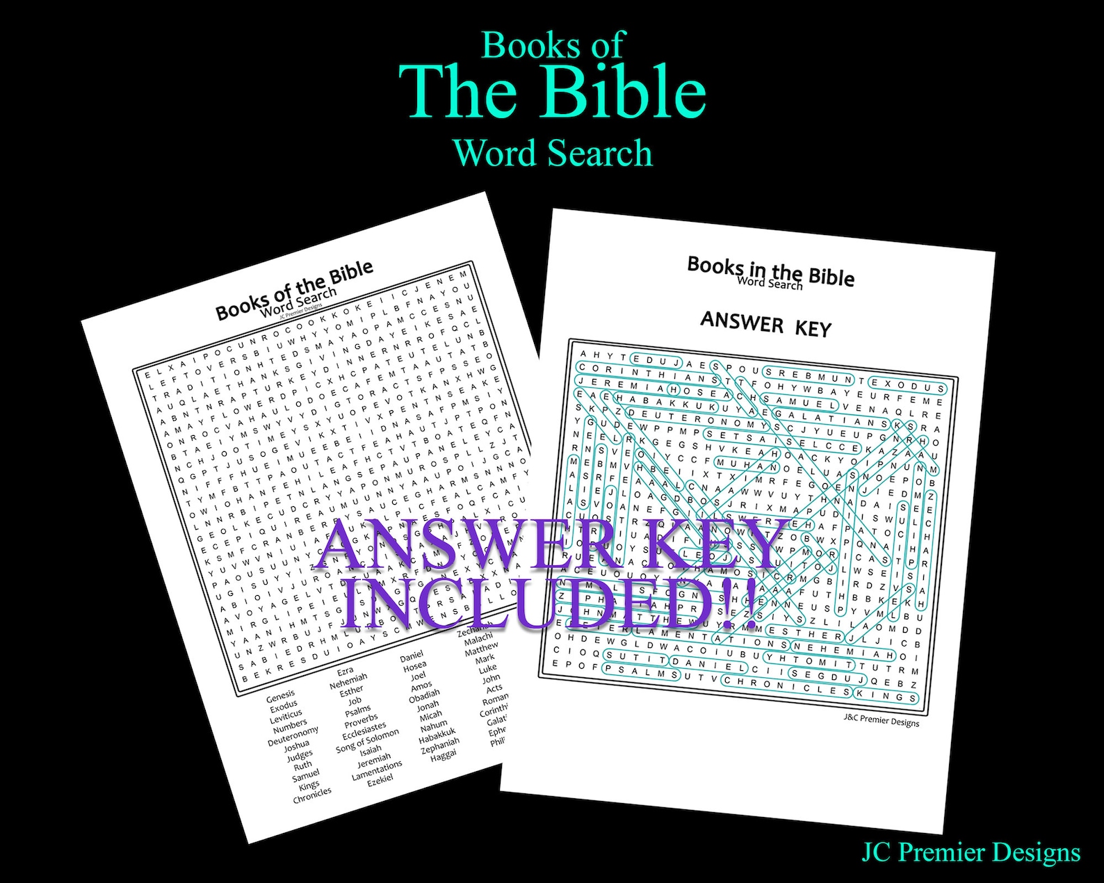 Books of the Bible Word Search Puzzle (digital Download) - Etsy