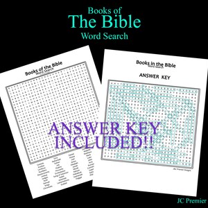Books of the Bible Word Search Puzzle (digital Download) - Etsy