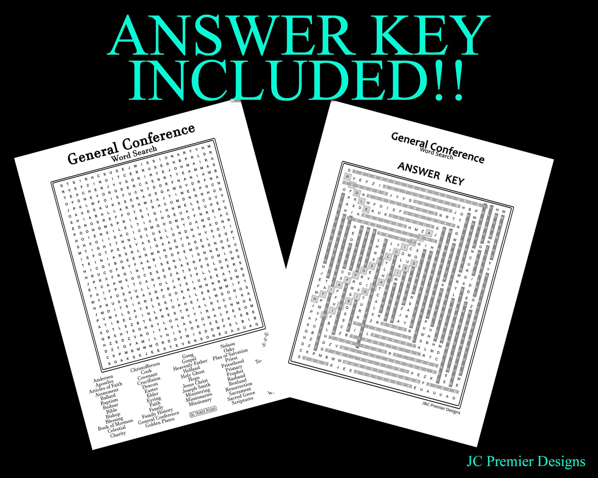 2023 General Conference Word Search Puzzle Game Downloadable - Etsy Denmark