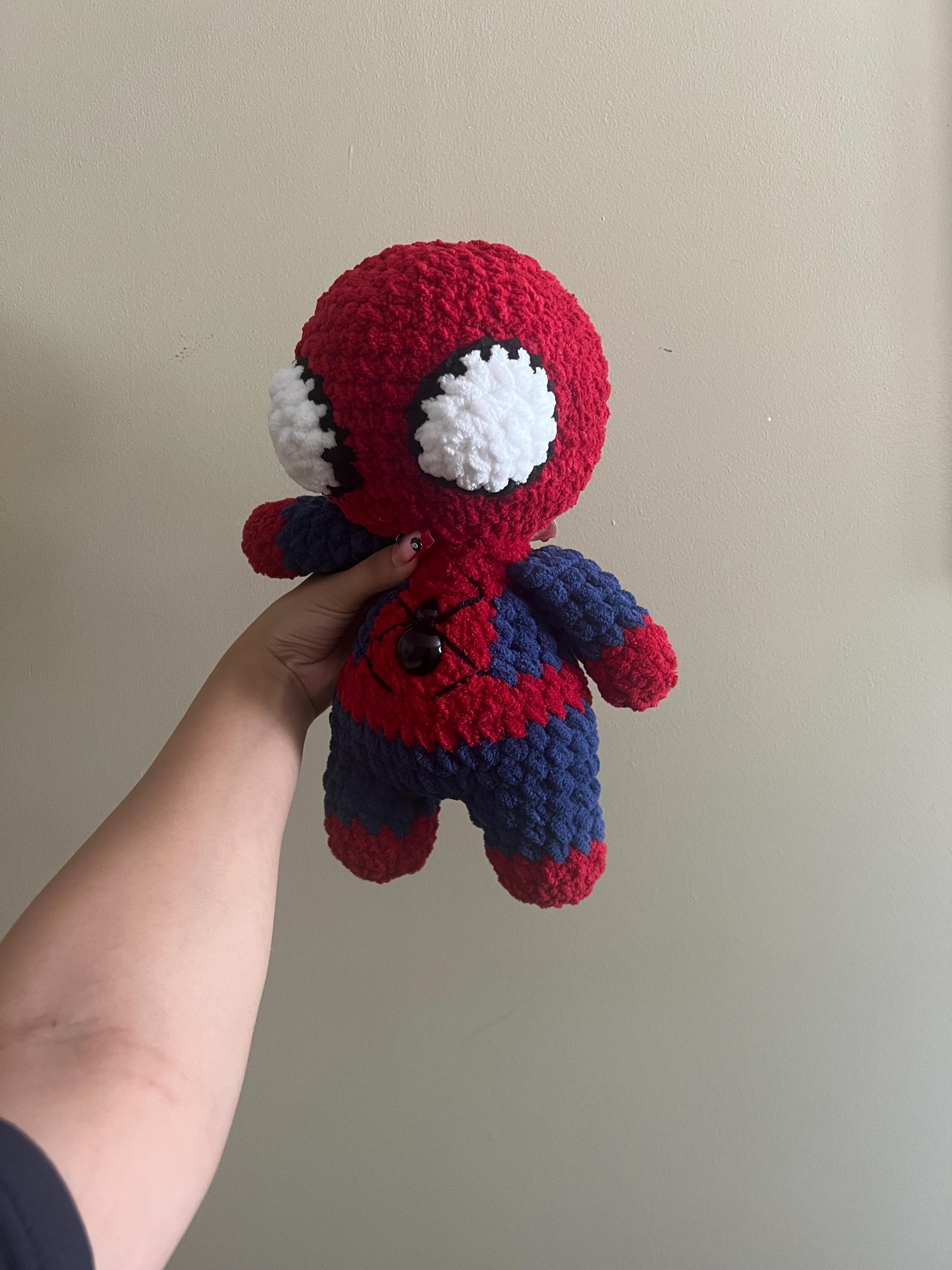 Red and Blue Spider Plushie - Etsy