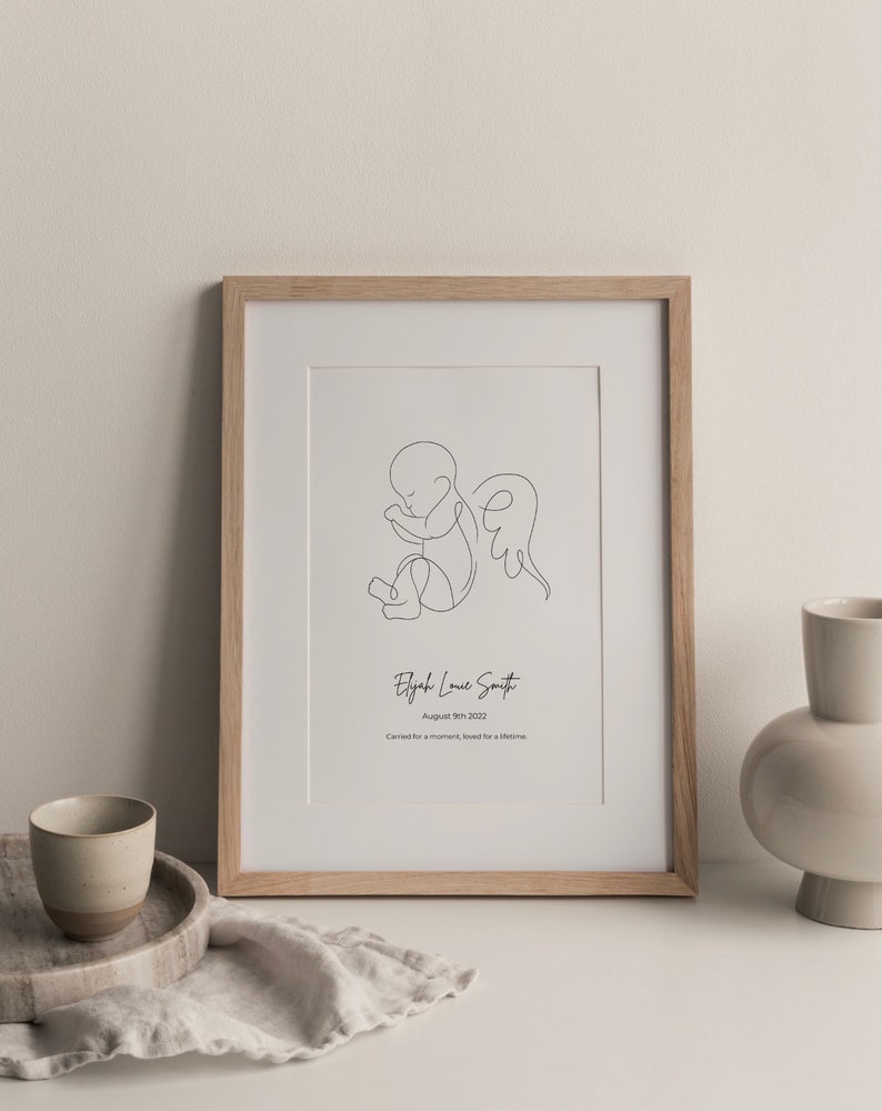Custom Angel Baby Poster Print infant Loss Miscarriage - Etsy