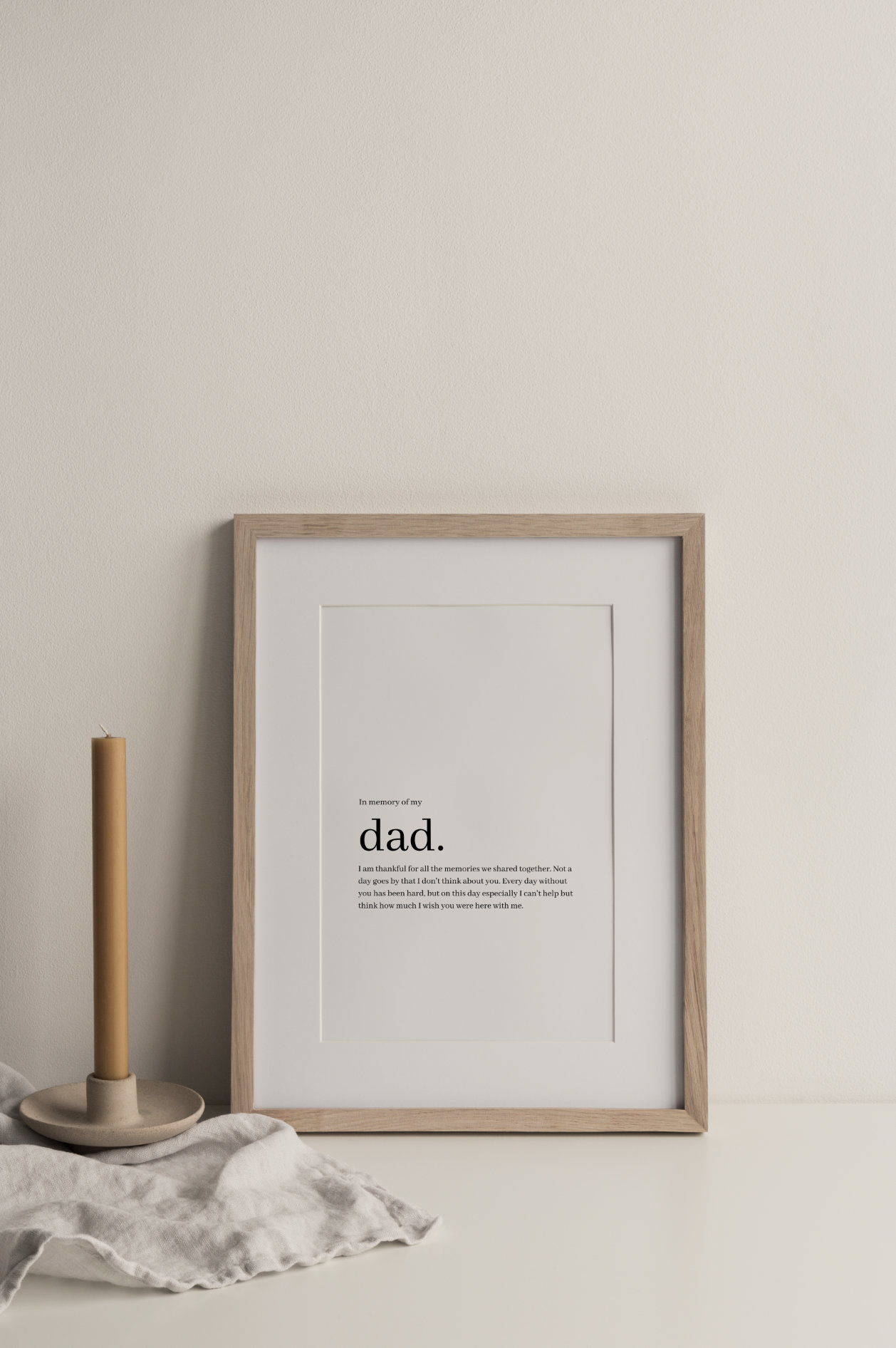 In Memory of Print Wall Art Poster Framed Honour Commemorate - Etsy