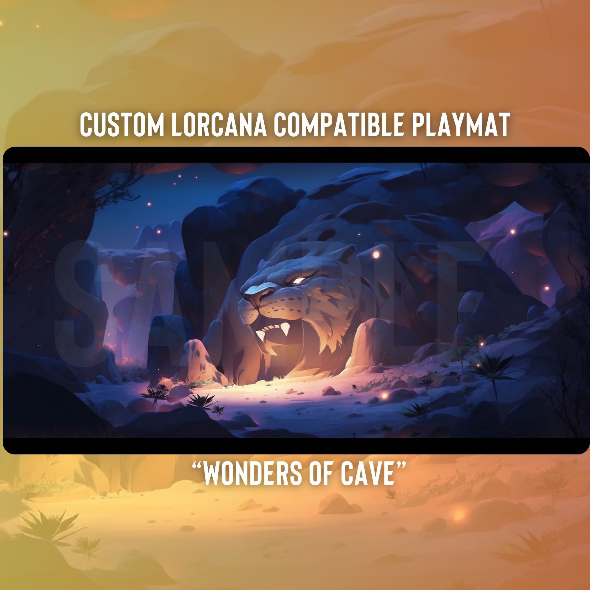 Wonders of Cave Lorcana Compatible Card Game Playmat READ - Etsy