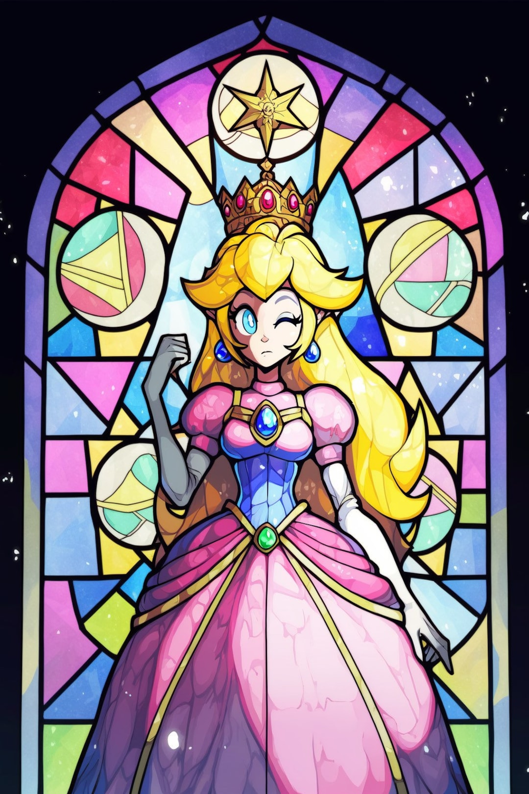 Princess Peach Super Mario Movie 11x17 Gloss Cardstock Art Print Poster ...