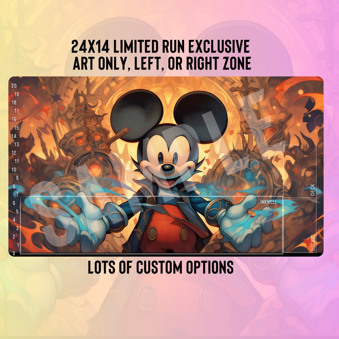 24x14 Now Available Unofficial Lorcana Tcg Compatible Playmat Sorcerer ...