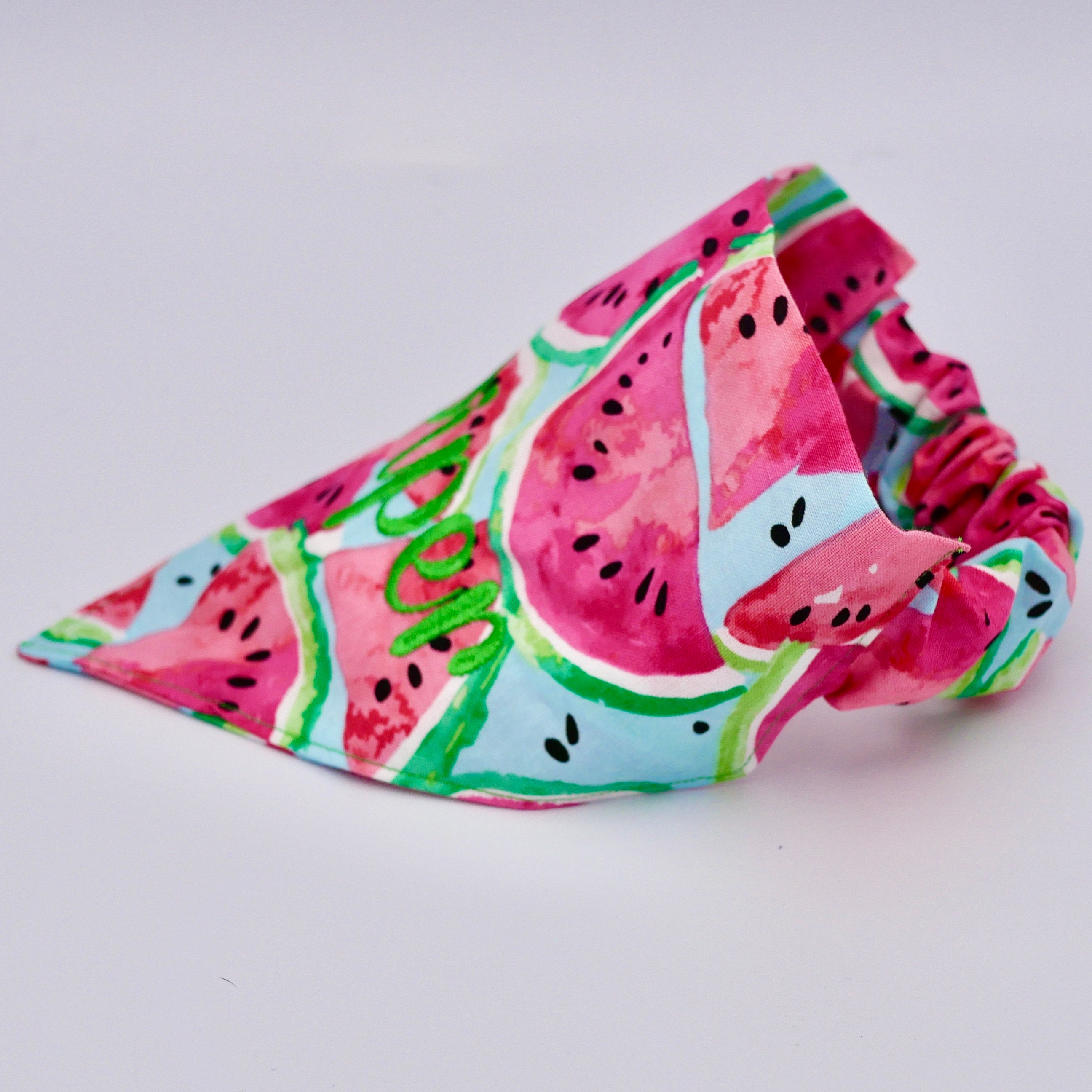 Watermelon Bandana Summer Slip on Elastic Dog Bandana - Etsy UK