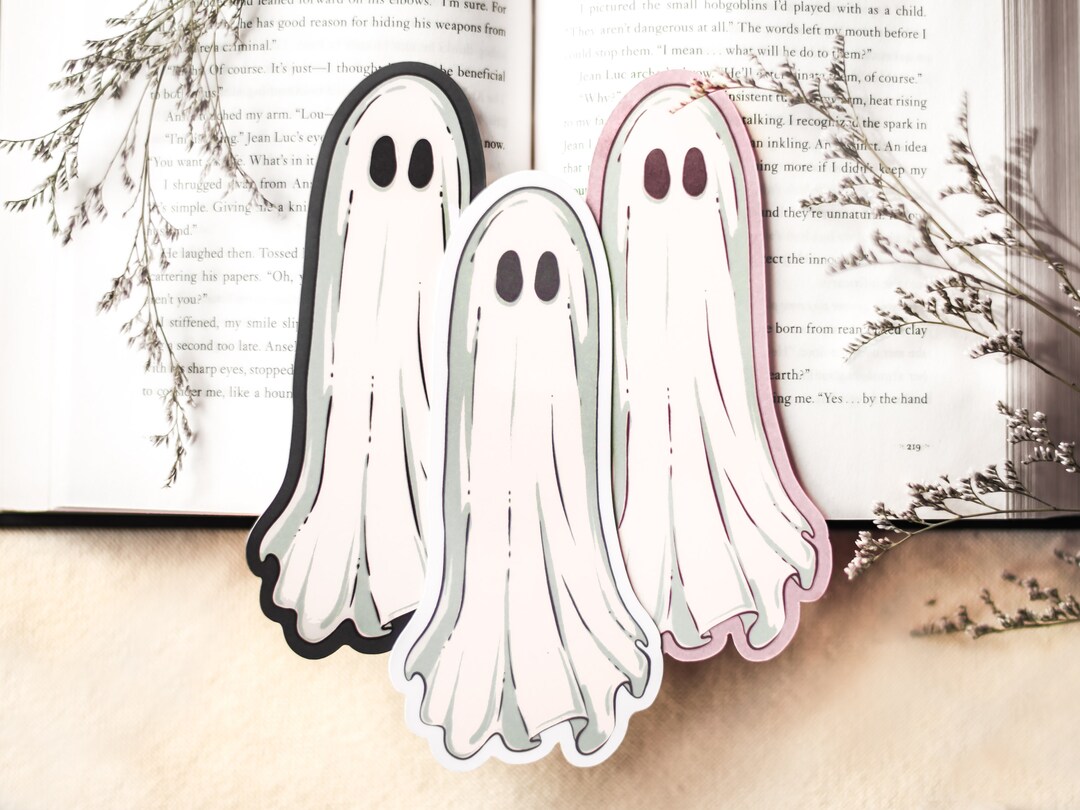 Ghost Bookmarks, Spooky Bookmark, Gift for Book Lovers, Halloween ...
