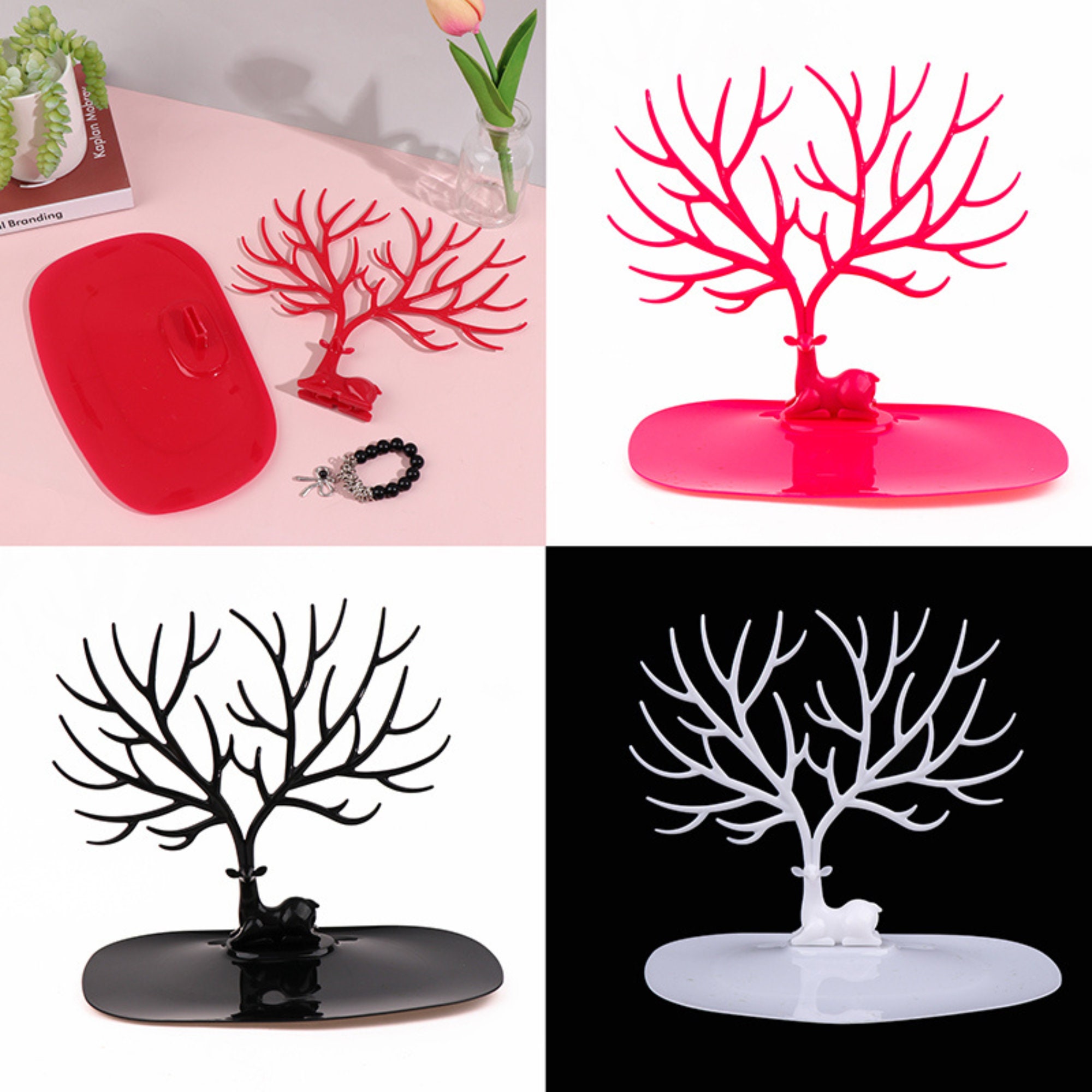 Tree Jewelry Display Stand, Rings and Necklace Display Holder, Gifts ...