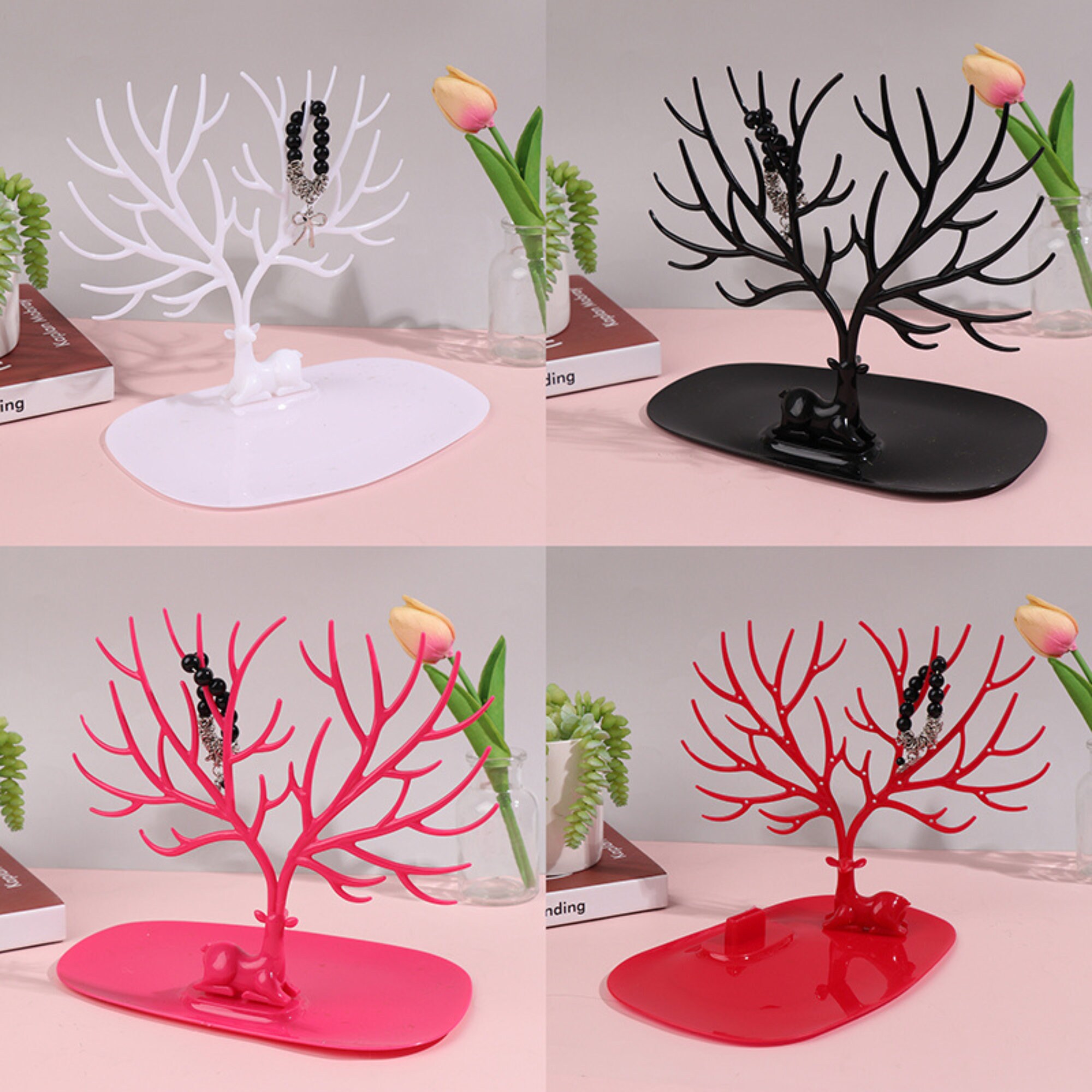 Tree Jewelry Display Stand, Rings and Necklace Display Holder, Gifts ...