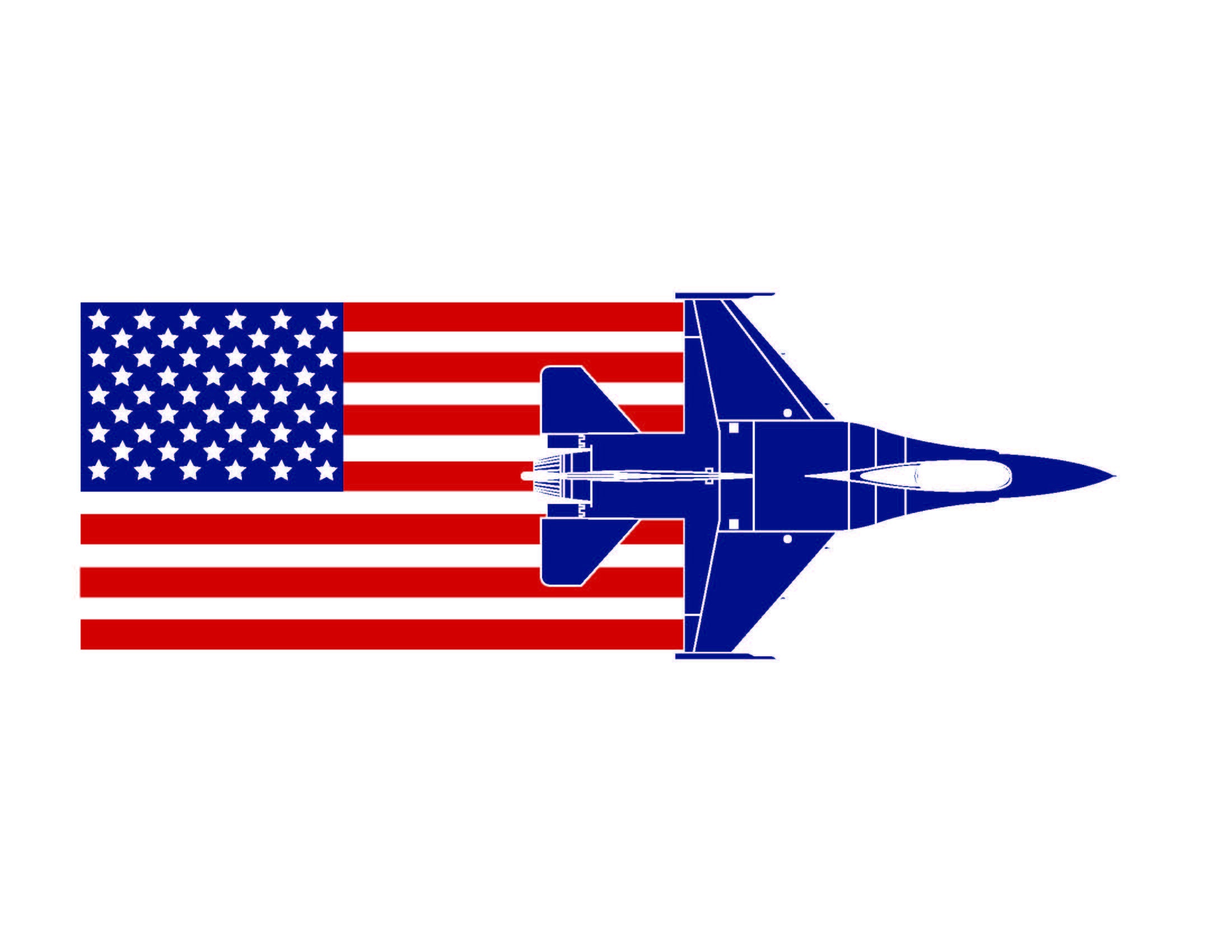 F-16 American Flag Decal - Etsy