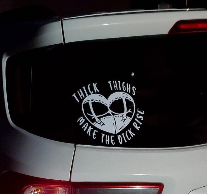 Thick Thighs Decal - Etsy