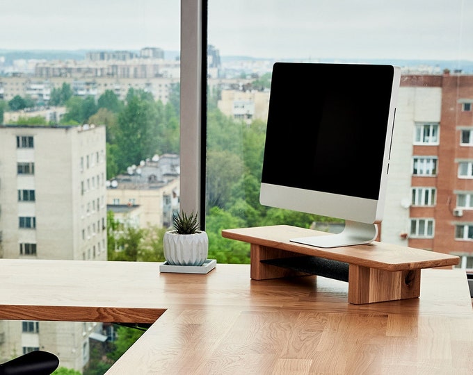 Minimalist Monitor Stand Monitor Riser Desk Shelf - Etsy Canada