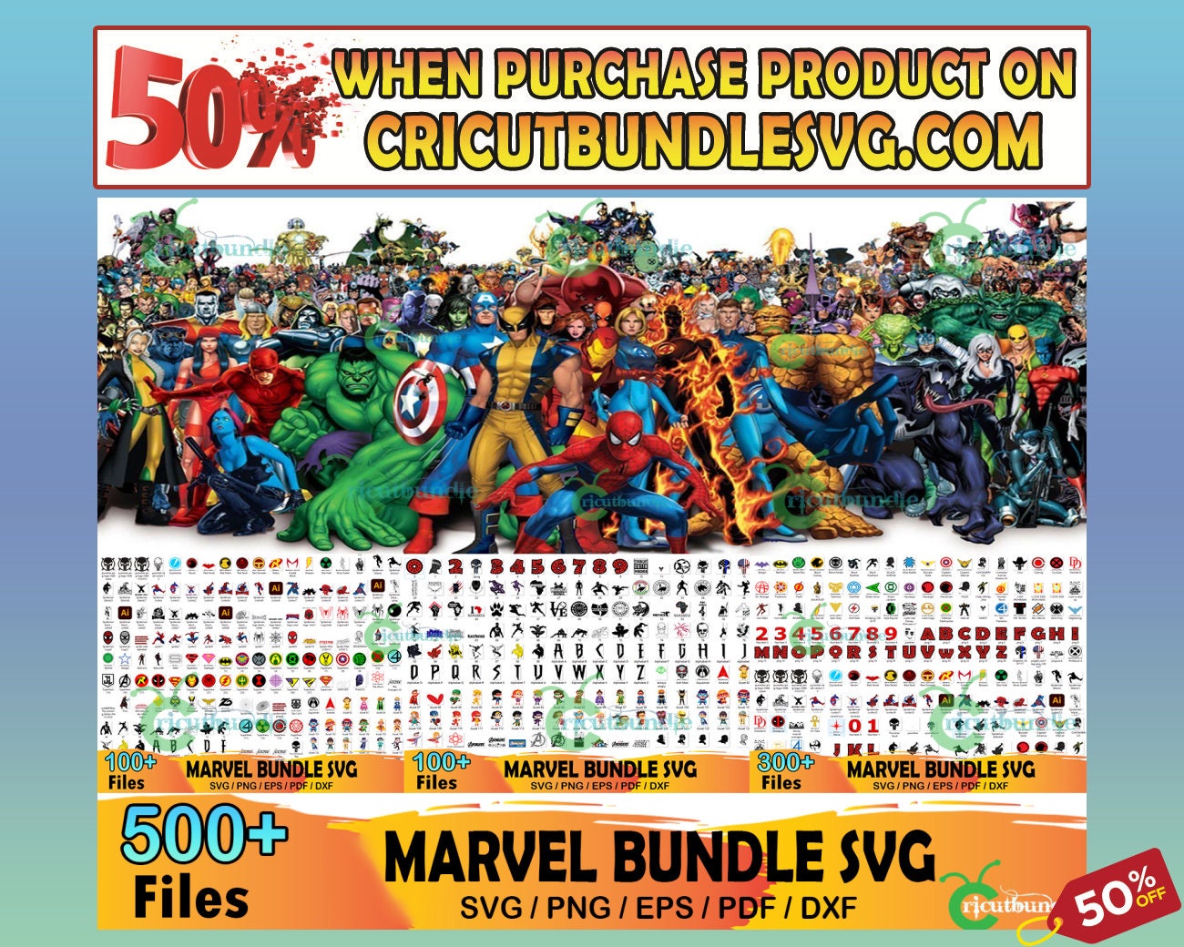 500 Marvel Bundle Svg Marvel Svg Iron Man Svg Hulk Svg | Etsy