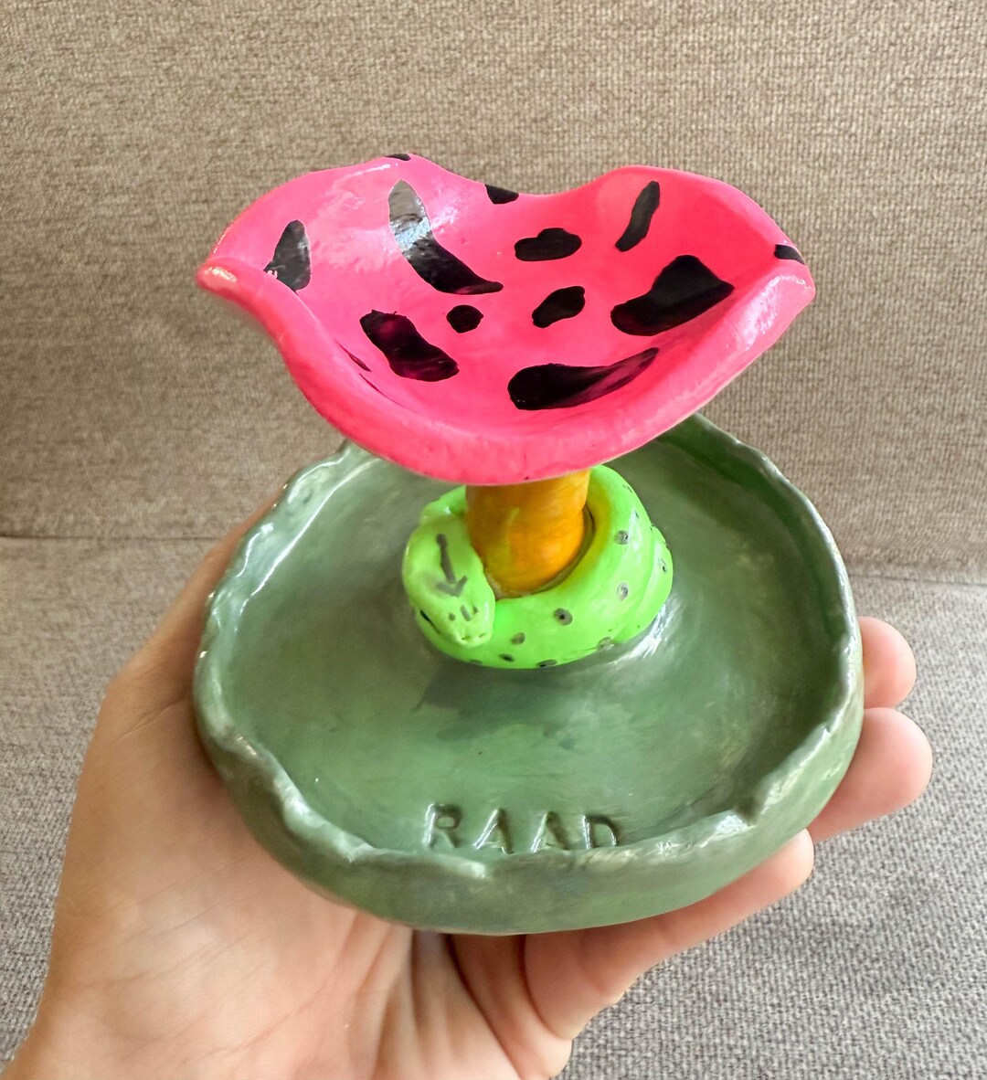 Snake Häus— Air-dry Handmade Clay Dish Plate - Etsy