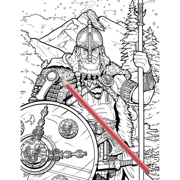 Berserker Coloring - Etsy