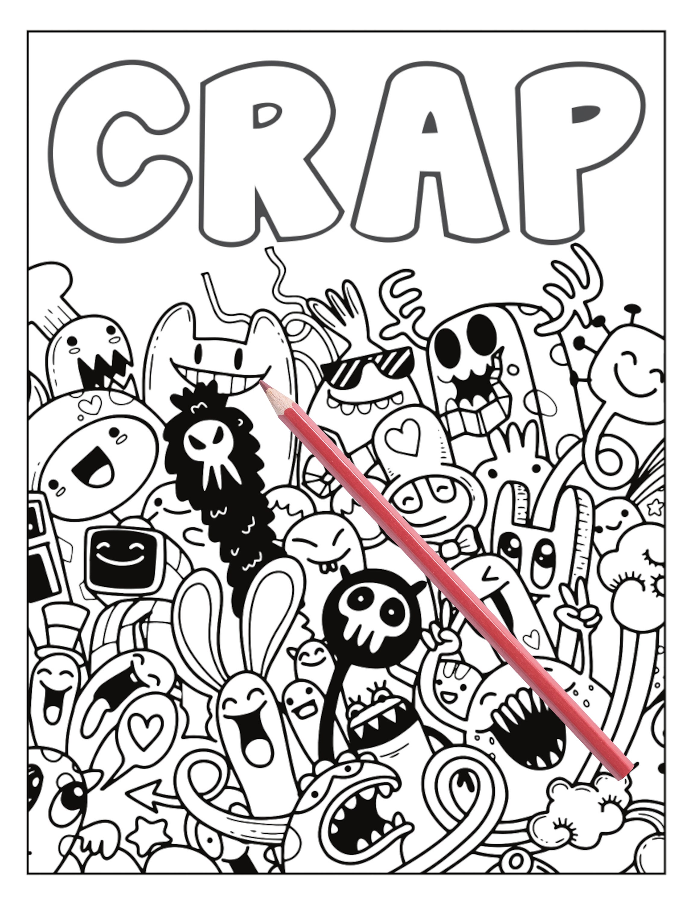 Swear Word Coloring Pages, Sweary Coloring Book, 30 Cuss Word Coloring ...