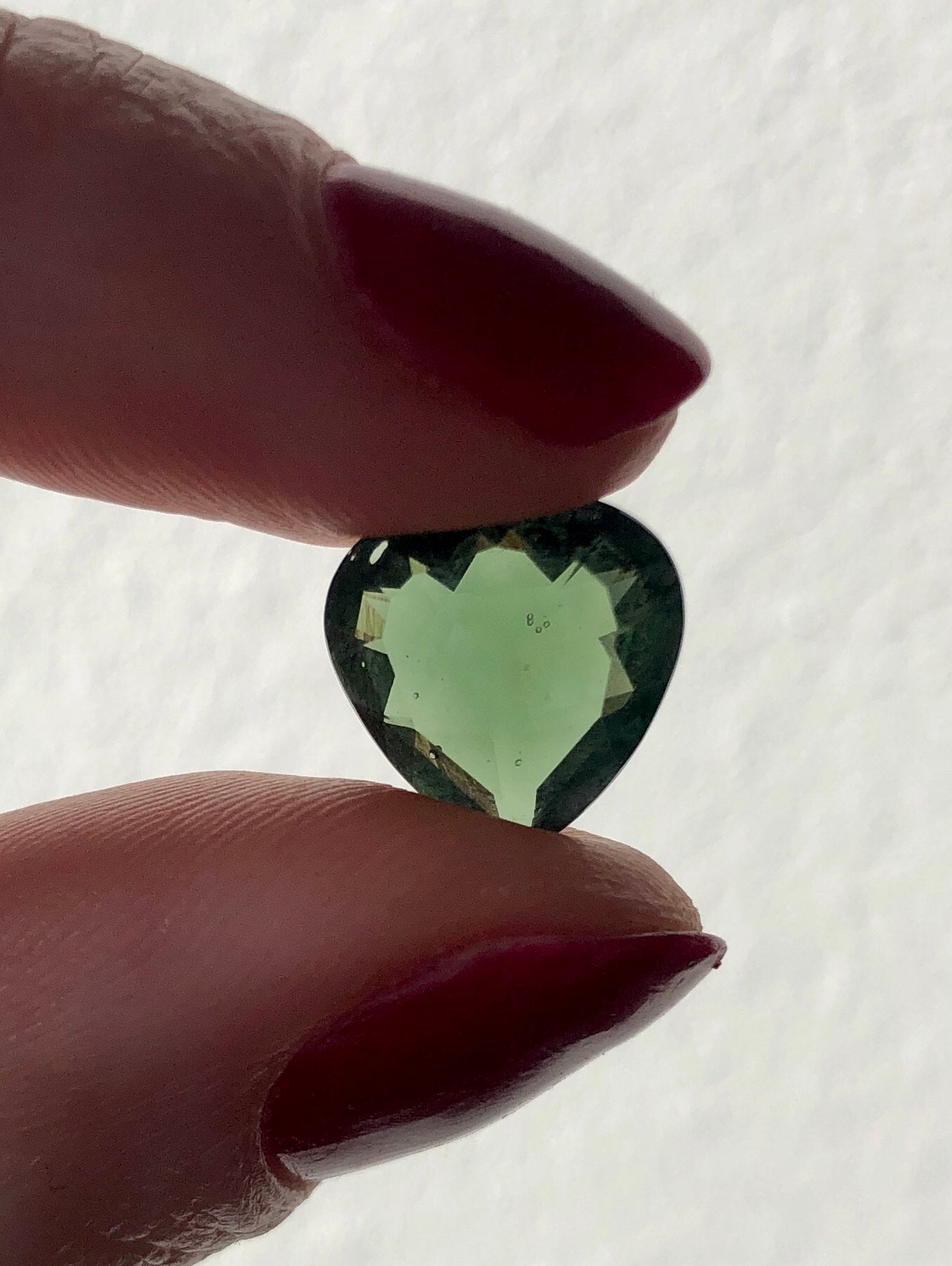 MOLDAVITE gem 4.3ct real Certified moldavite Faceted Moldavite | Etsy