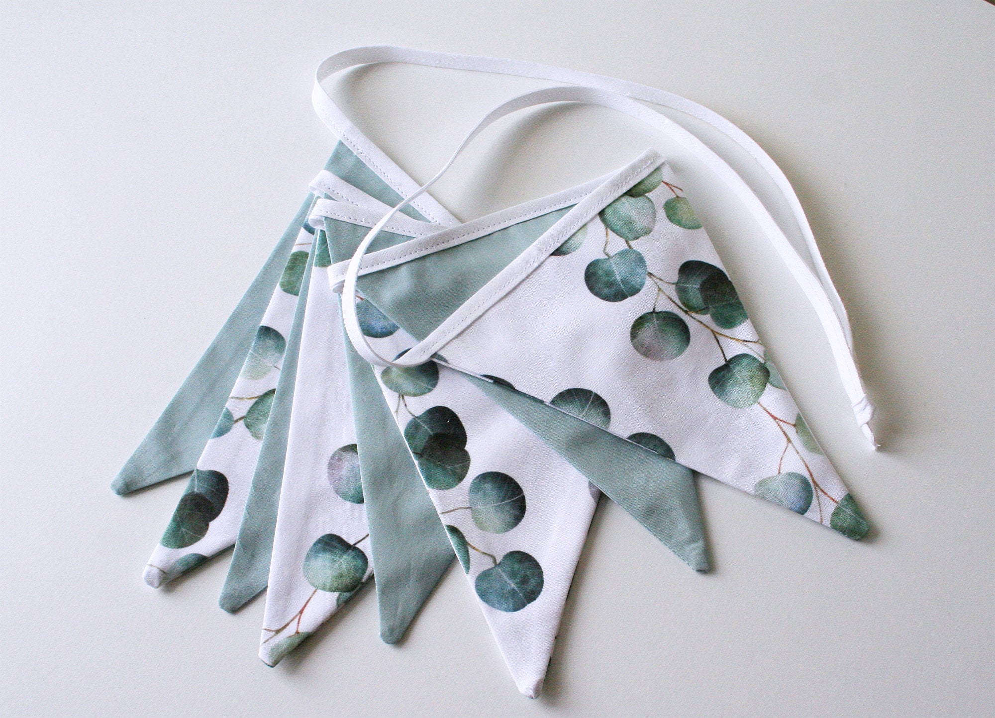 Pennant Chain Eucalyptus Mint Garland Eucalyptus Pennant Wall - Etsy UK