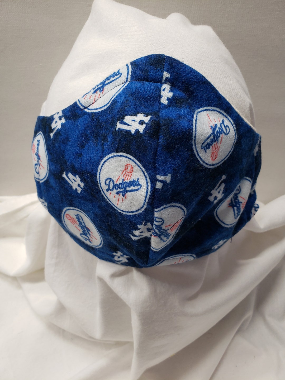LA Dodgers Baseball Theme Mask - Etsy
