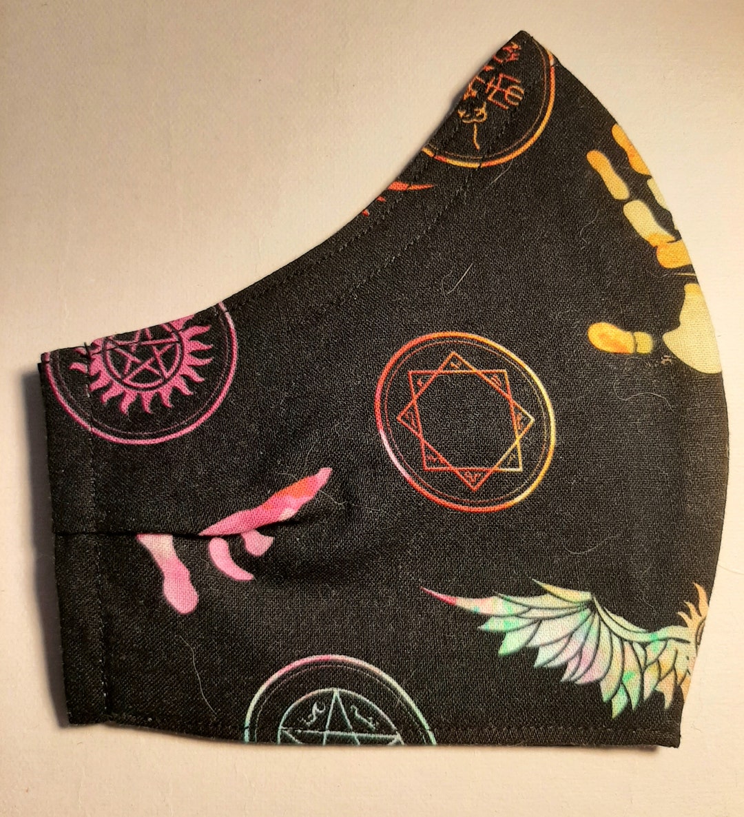 Demons and Angel's Reusable Washable 100% Cotton Face Mask With ...