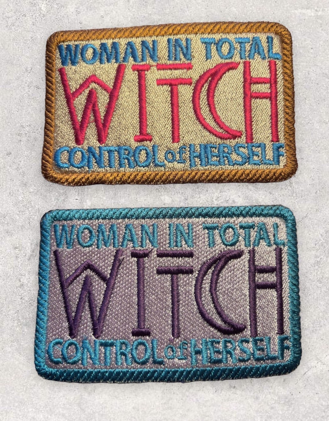 Witch Woman in Total Control of Herself Embroidered Patch. - Etsy