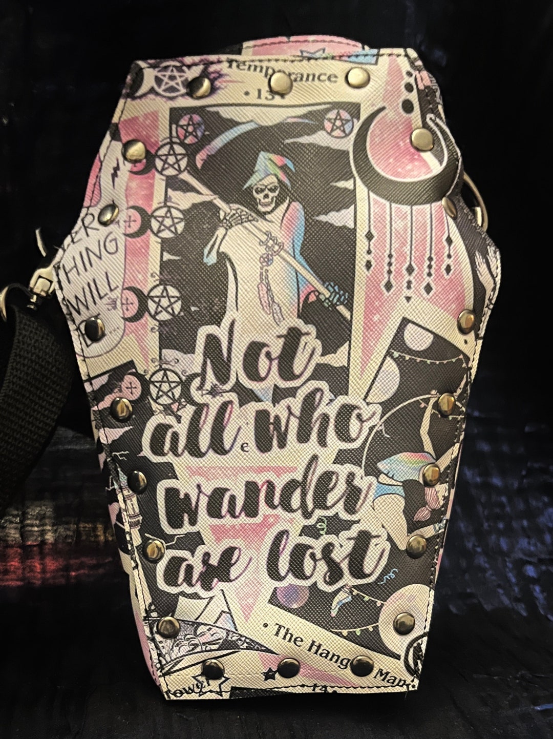 Pastel Tarot Coffin Purse With Rivets Crossbody - Etsy