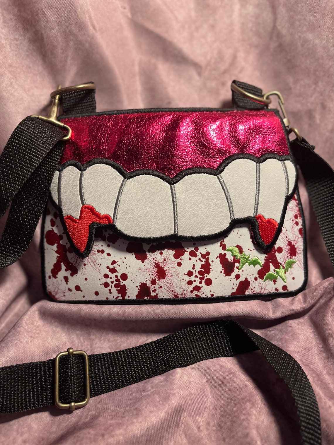 Vampire Fangs Crossbody Bag. Clutch Purse - Etsy