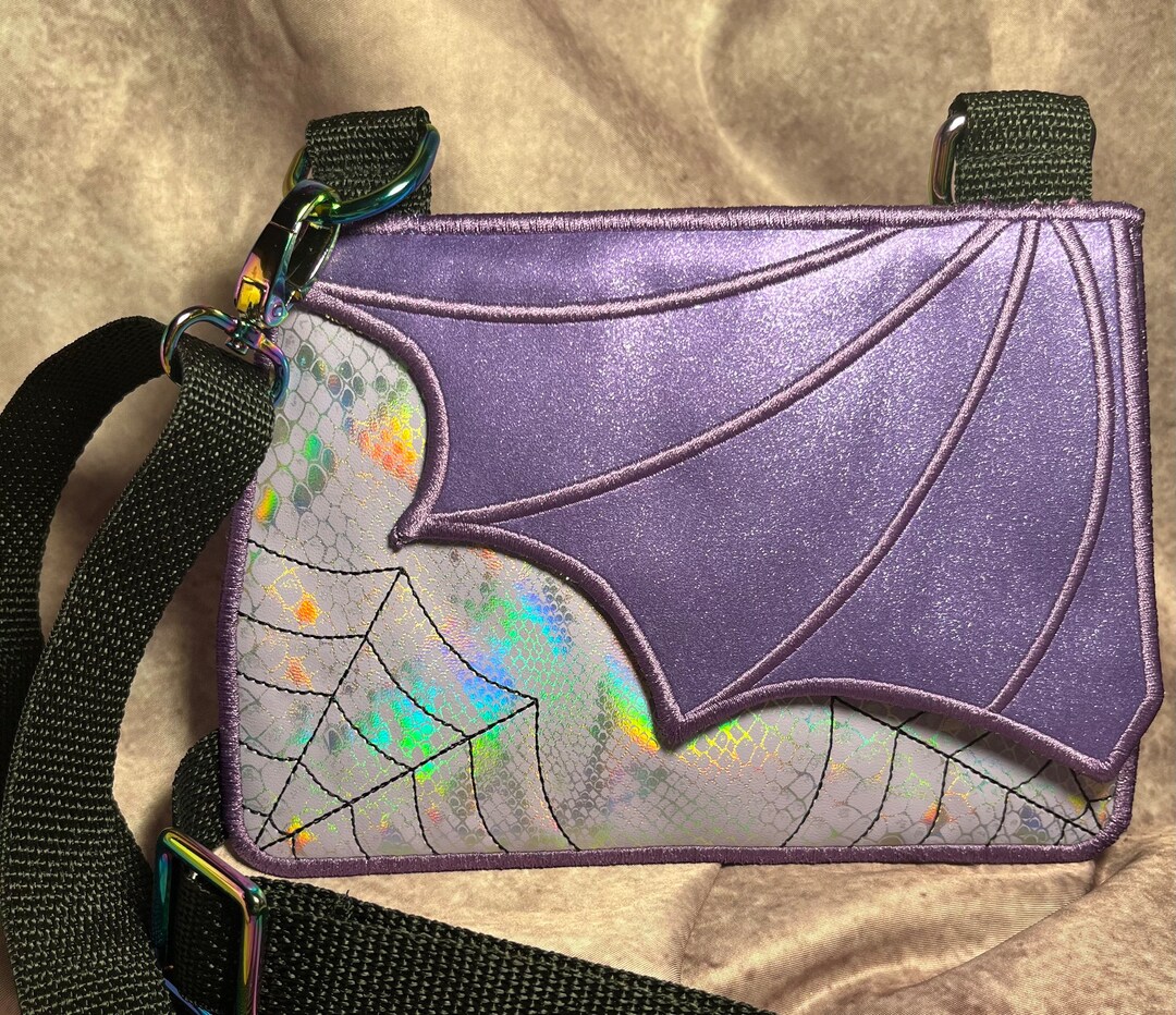 Purple Batwing With Lavender Serpentine Crossbody Bag. Clutch Purse - Etsy