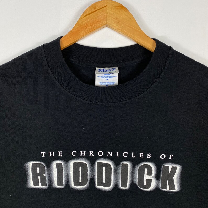 Rare Vintage 00's THE CHRONICLES of RIDDICK American Science Fiction Action Film Promo Tshirt ...