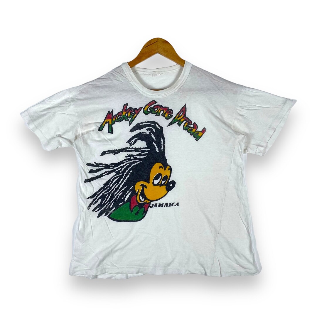 It Came From 80's Vintage MICKEY GONE DREAD Jamaica Rasta Tshirt Medium ...