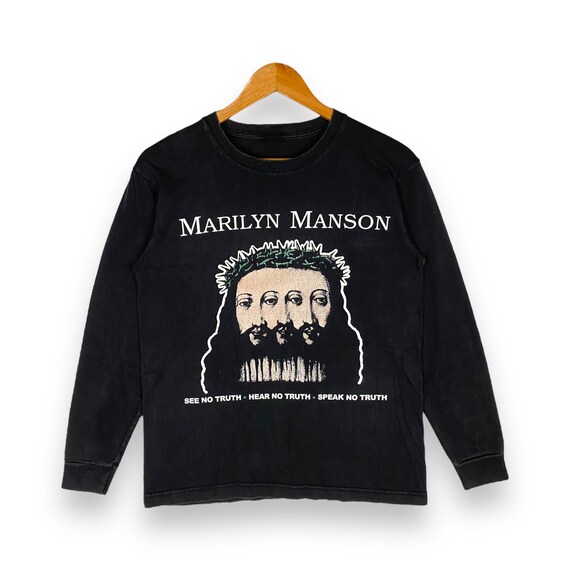 Rare!! Vintage MARILYN MANSON Band T Shirt Believe Al… - Gem