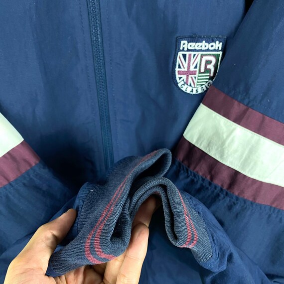 Rare!! Vintage 90's REEBOK CLASIC BRITAIN Flag Logo F… - Gem