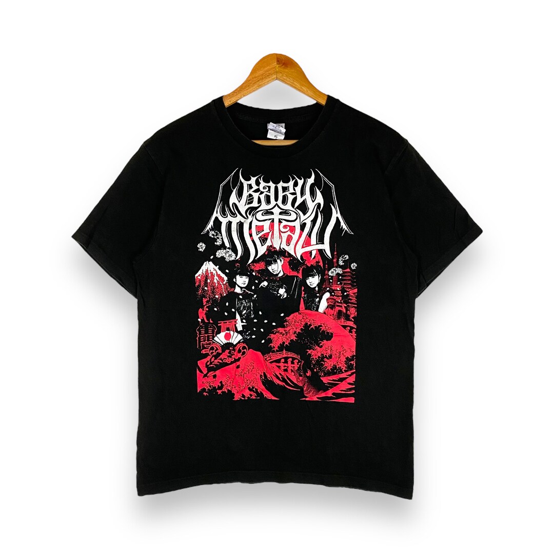 Rare BABYMETAL Japanese Band T Shirt Babymetal World Tour 2015 in Japan ...