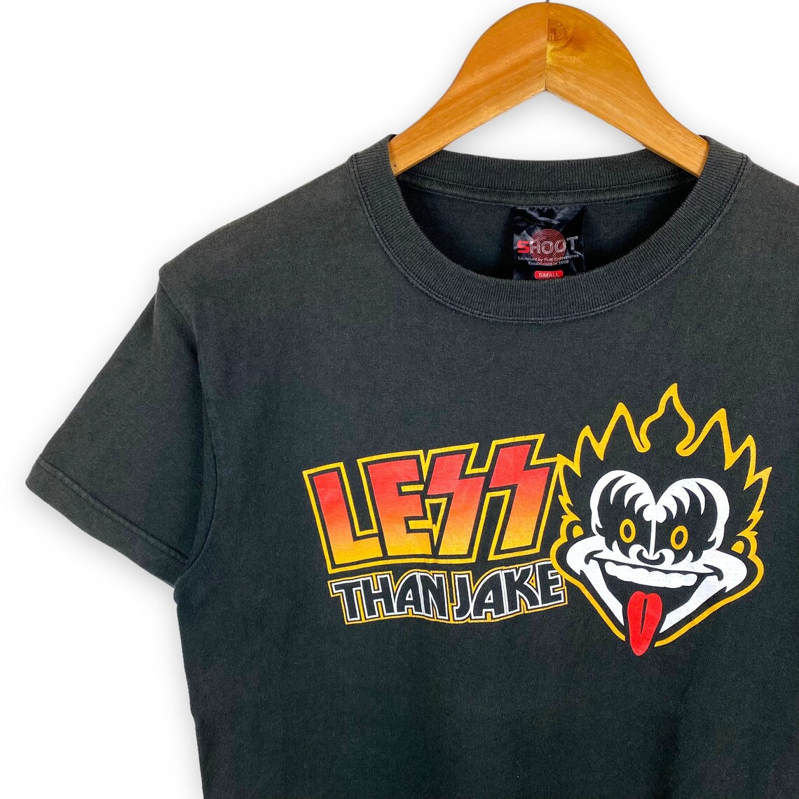 Rare Vintage Sunfaded Y2K LESS THAN JAKE Band American Ska Punk Kiss ...