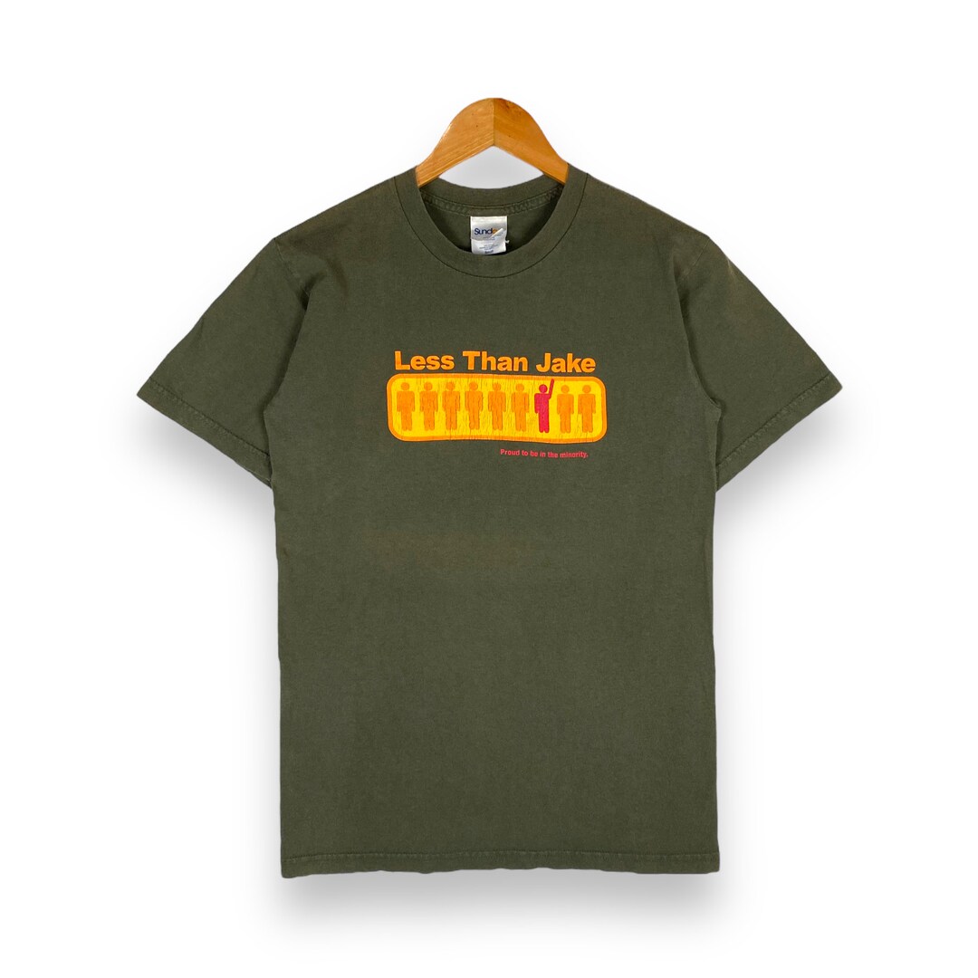 Rare Vintage LESS THAN JAKE Band Proud to Be in the Minority T Shirt ...