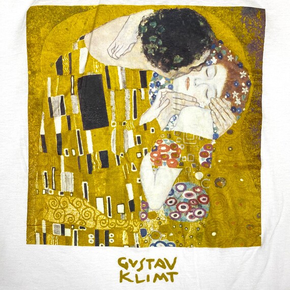 Rare!! Vintage 90's GUSTAV KLIMT "The Kiss" Art Paint… - Gem