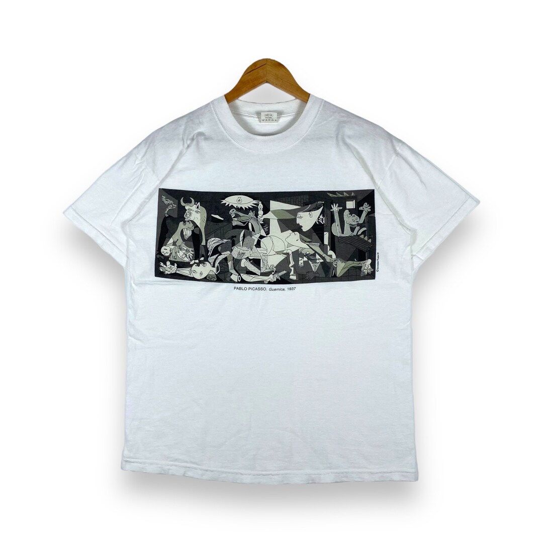 Rare Vintage 00's PABLO PICASSO guernica 1937 Artwork Fine Art T Shirt ...
