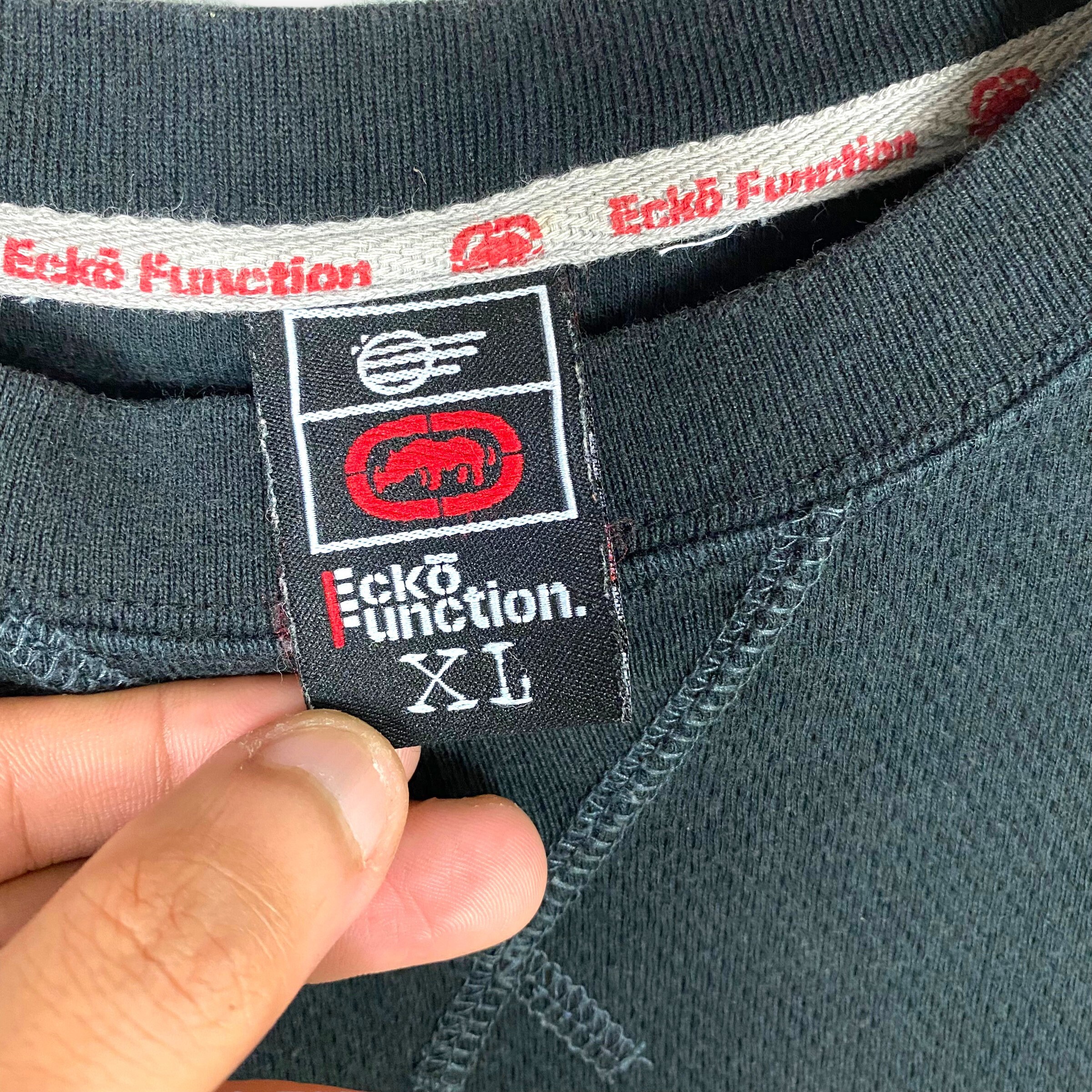 Rare Vintage 90's ECKO FUNCTION Actual/factual Big Logo T Shirt Urban Fashion Graffiti Hiphop ...