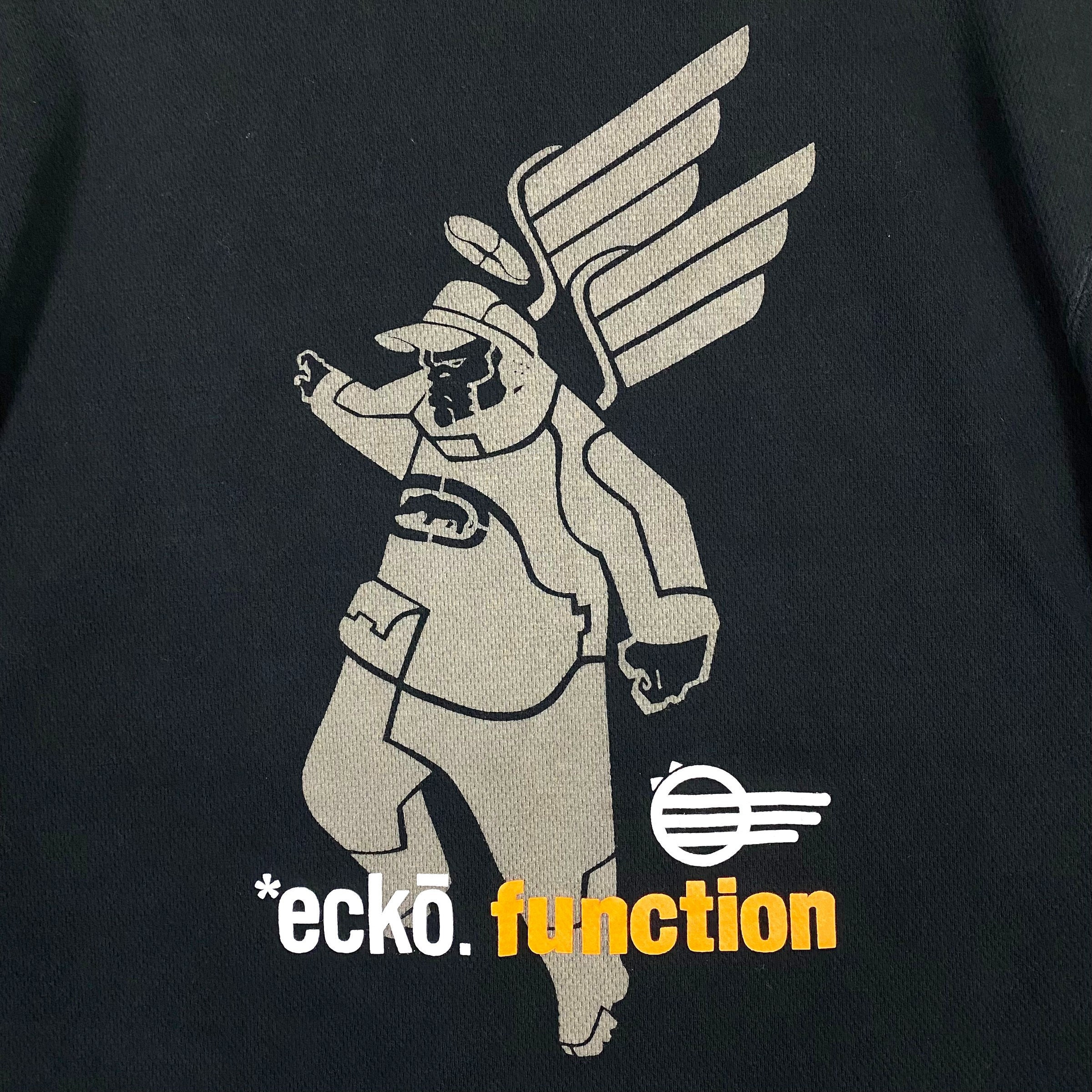 Rare Vintage 90's ECKO FUNCTION Actual/factual Big Logo T Shirt Urban Fashion Graffiti Hiphop ...