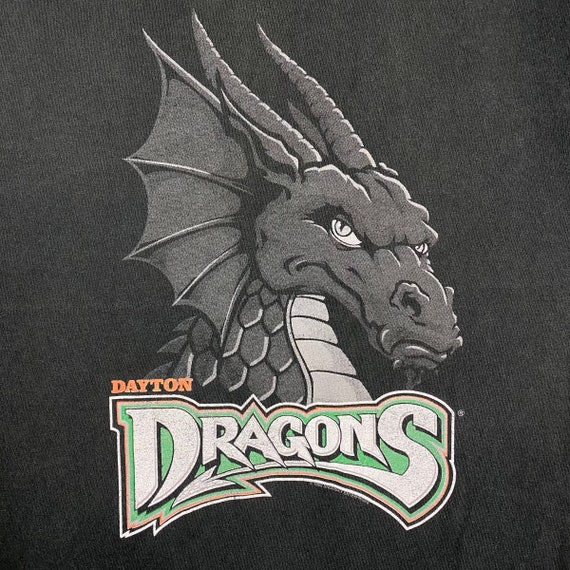 Rare!! Vintage 1999 DANTON DRAGONS MiLB T Shirt Doubl… - Gem