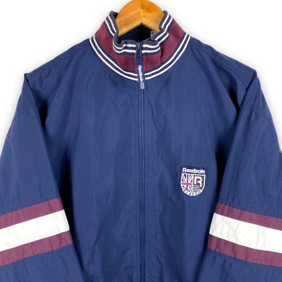 Rare!! Vintage 90's REEBOK CLASIC BRITAIN Flag Logo F… - Gem