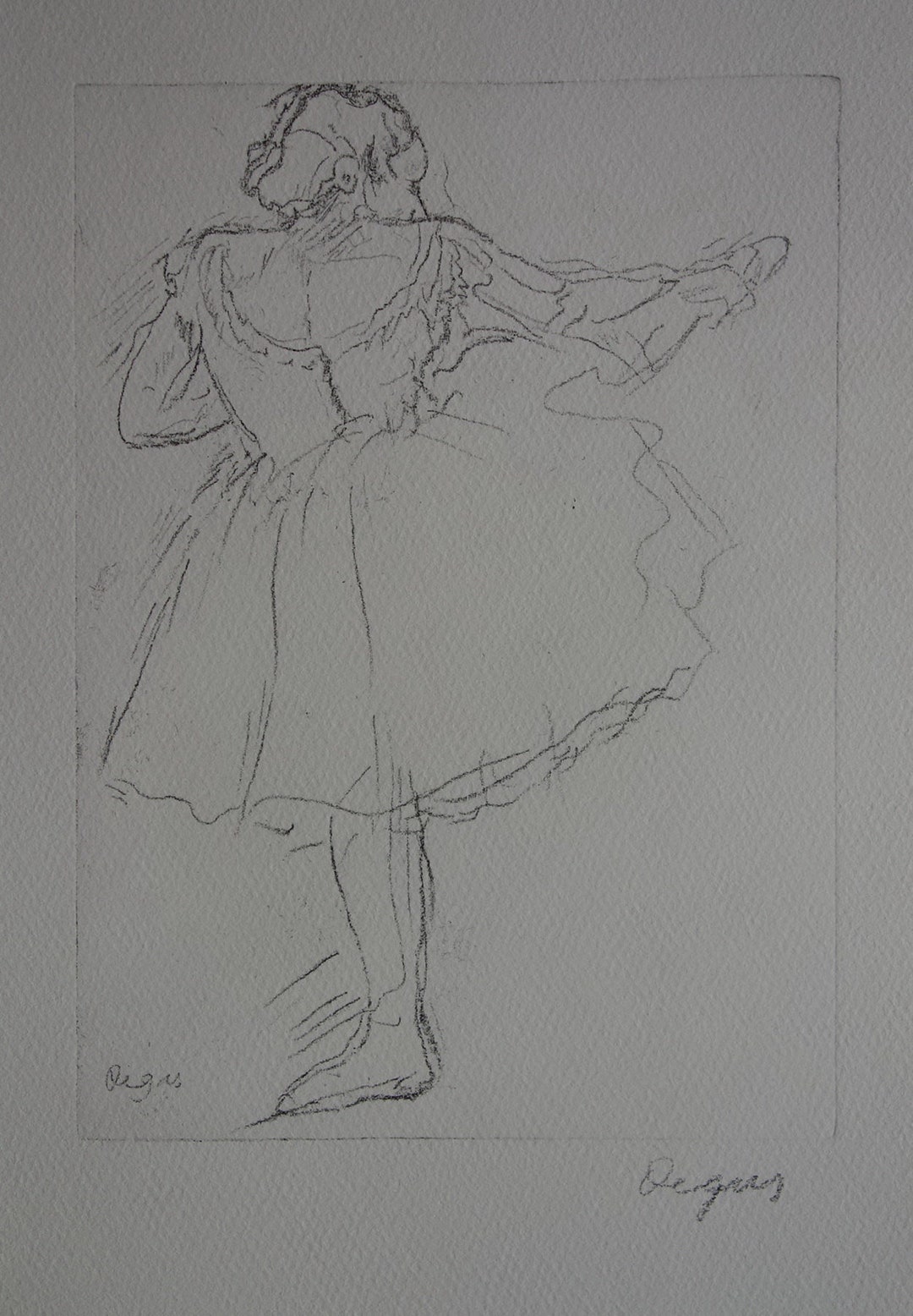 Fine Impressionist Limited Edition Etching - Dancer, Edgar Degas ...